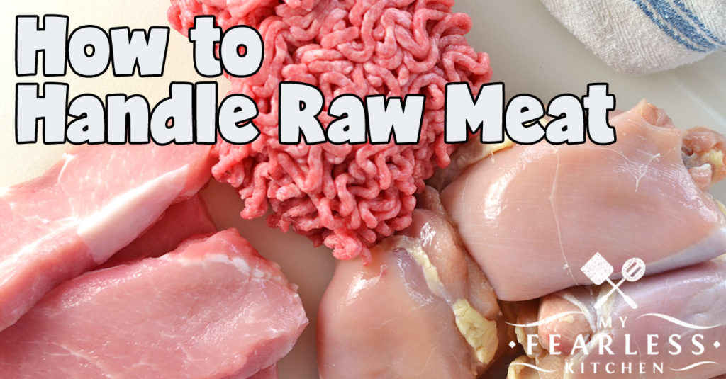 How do you handle raw meat safely?