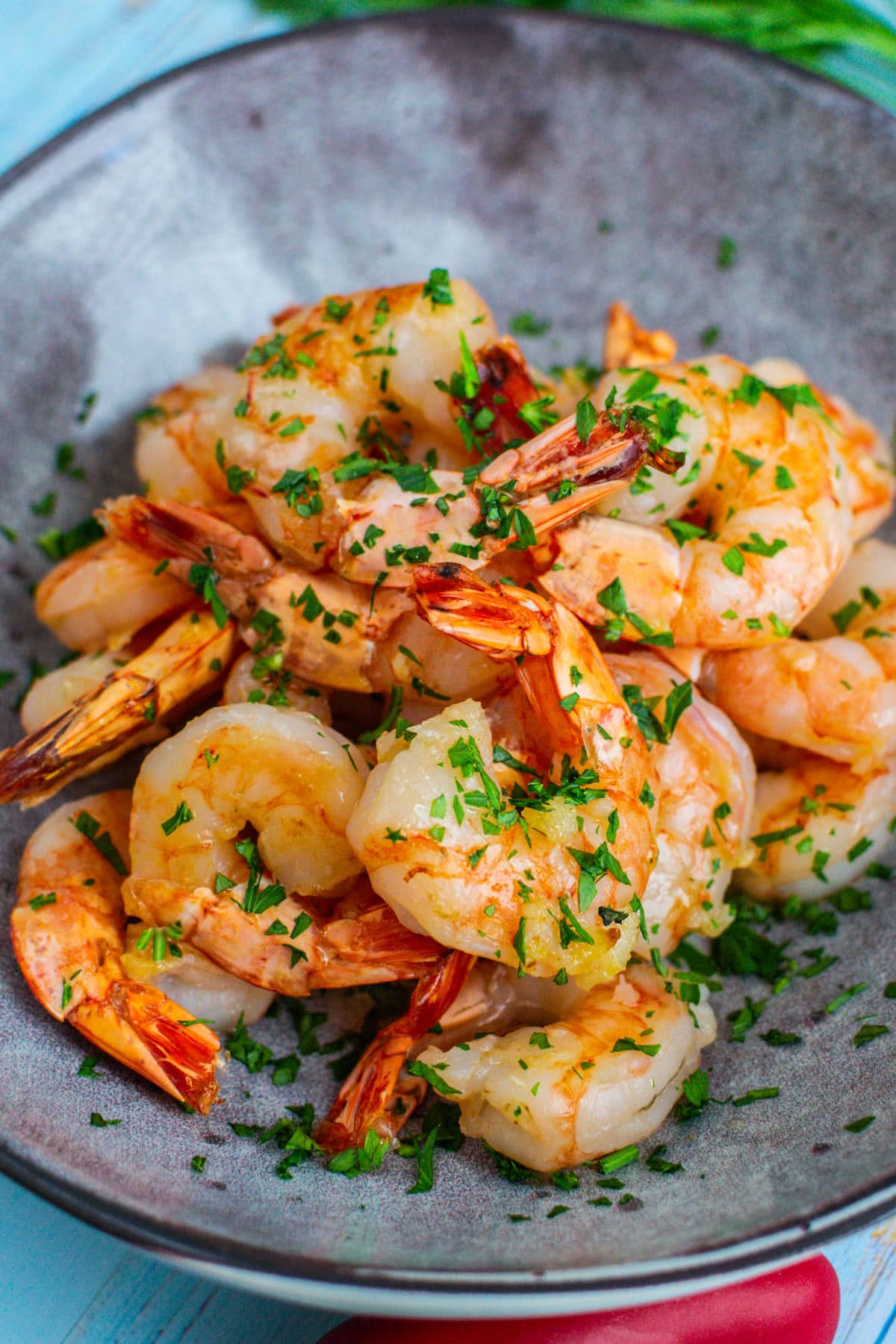 How do you harden frozen cooked shrimp?