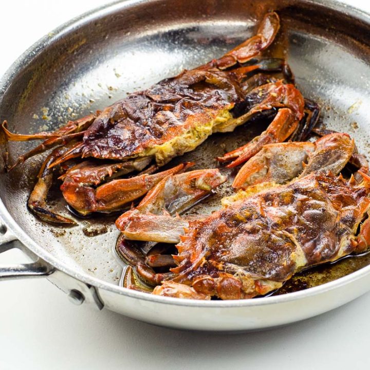 How do you heat a soft shell crab?