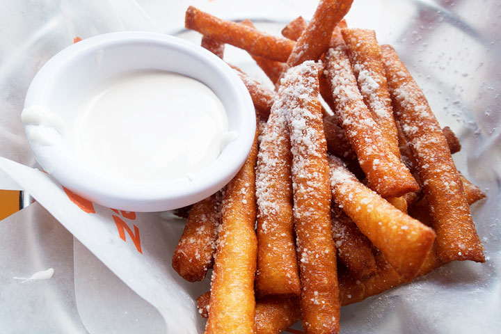 How do you heat funnel fries?