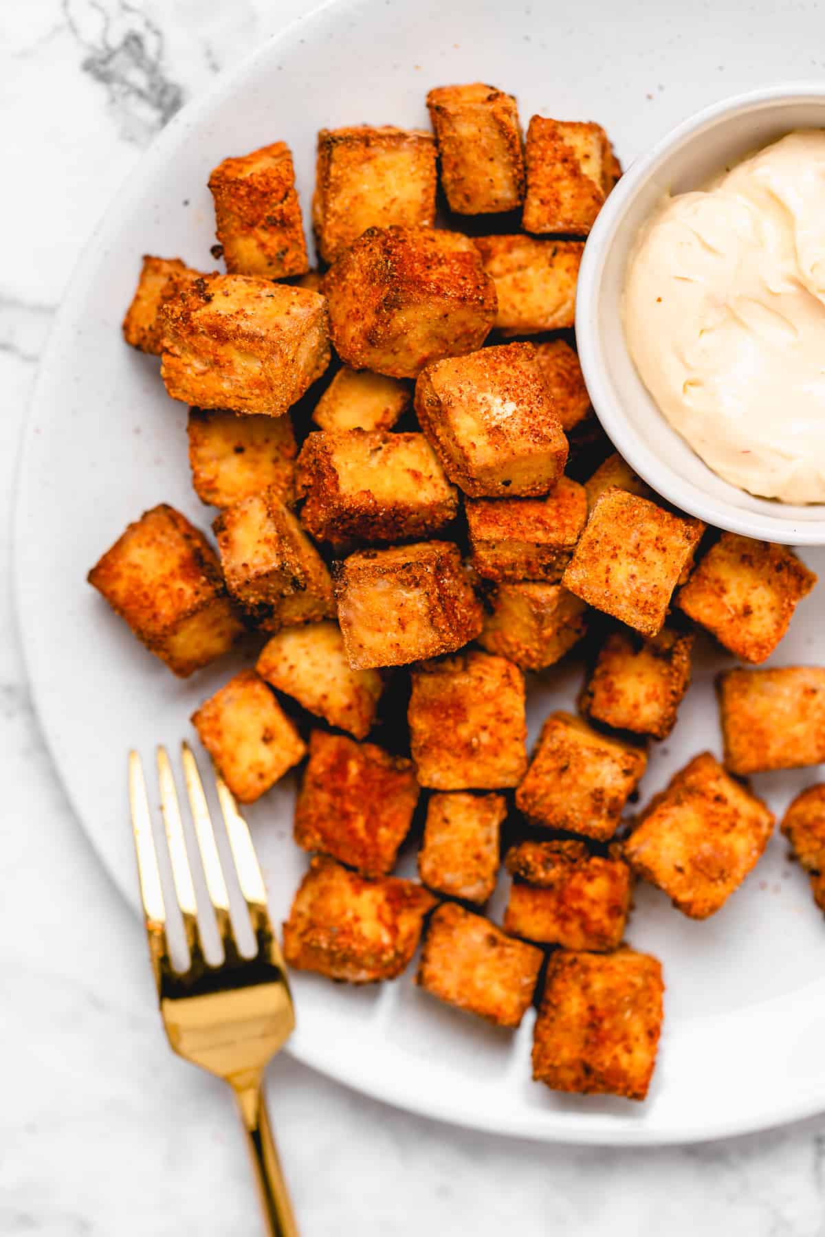 How do you heat tofu in an air fryer?