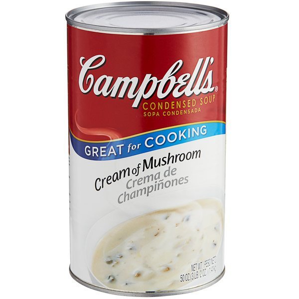 How do you heat up Campbell's cream of mushroom soup?