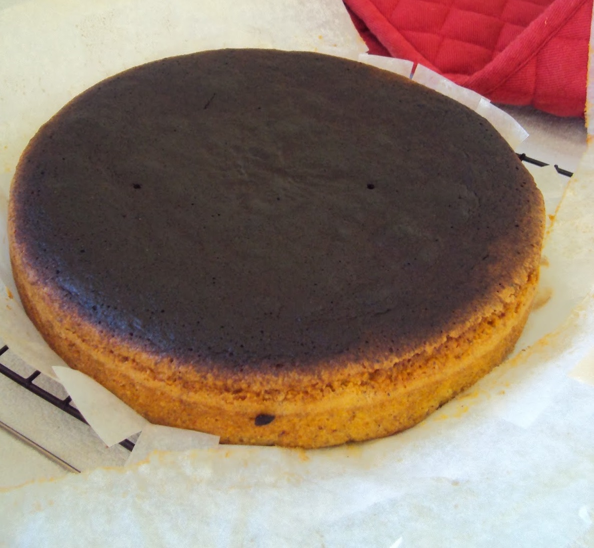 How do you keep a cake from burning underneath?