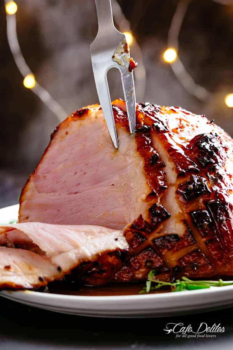 How do you keep a glazed ham moist?