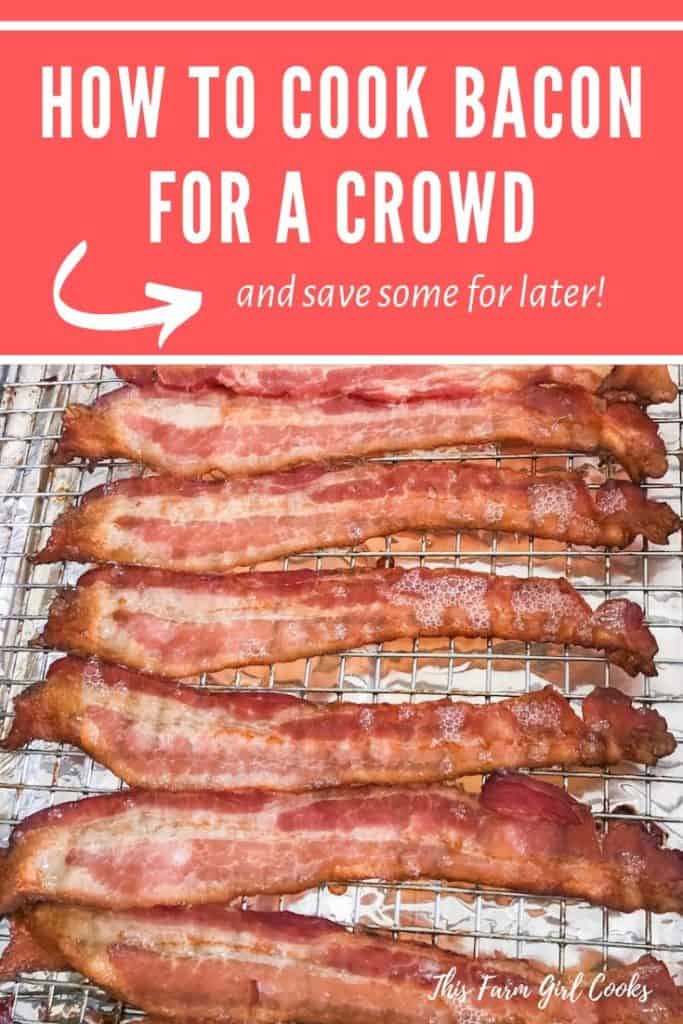 How do you keep bacon warm for a crowd?