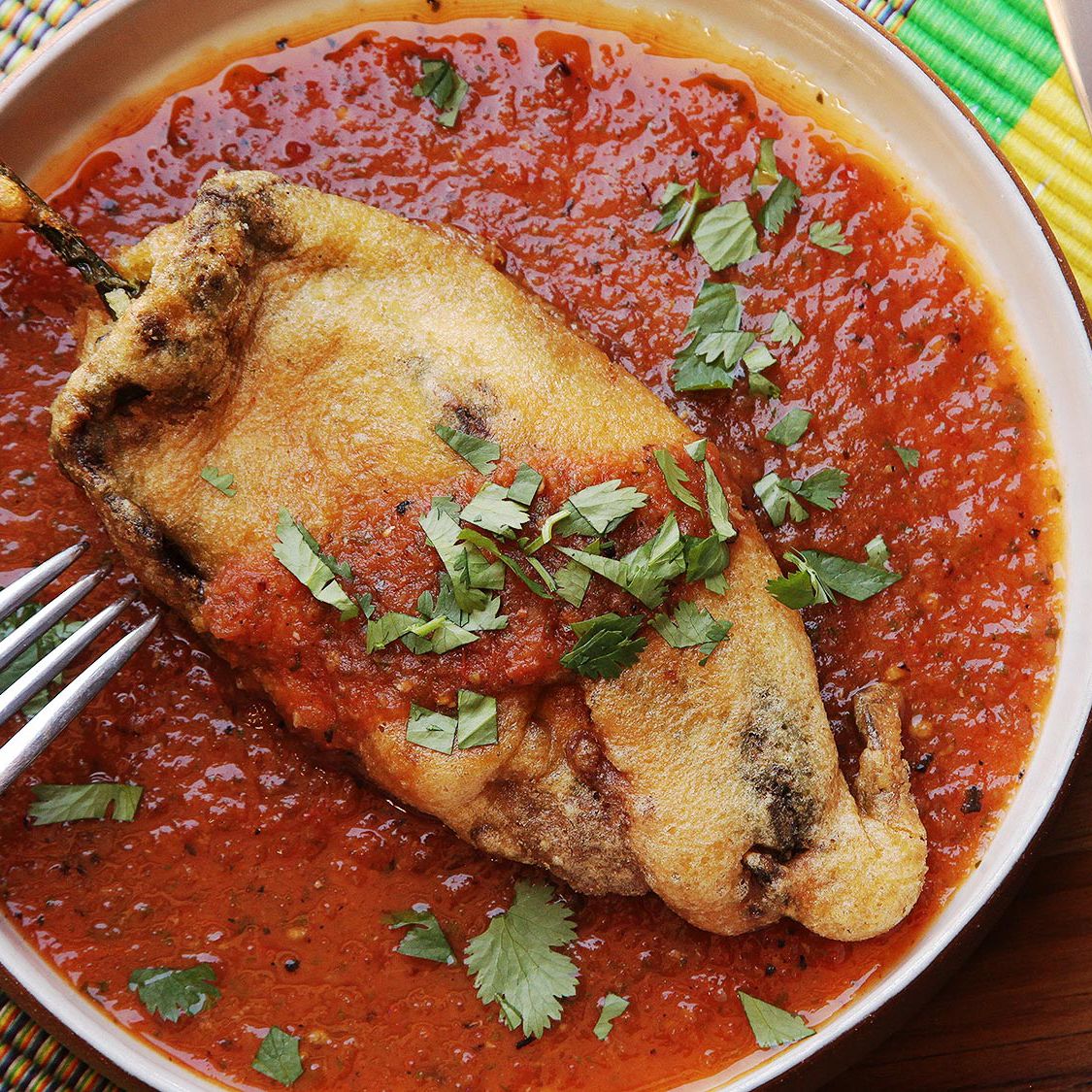 How do you keep chili rellenos from falling apart?