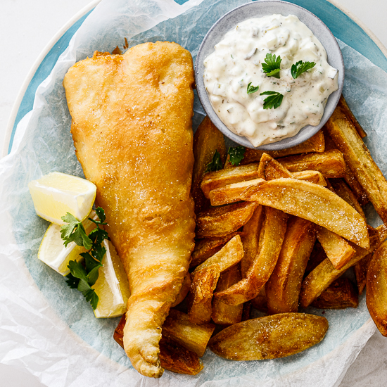 How do you keep fish and chips crispy?