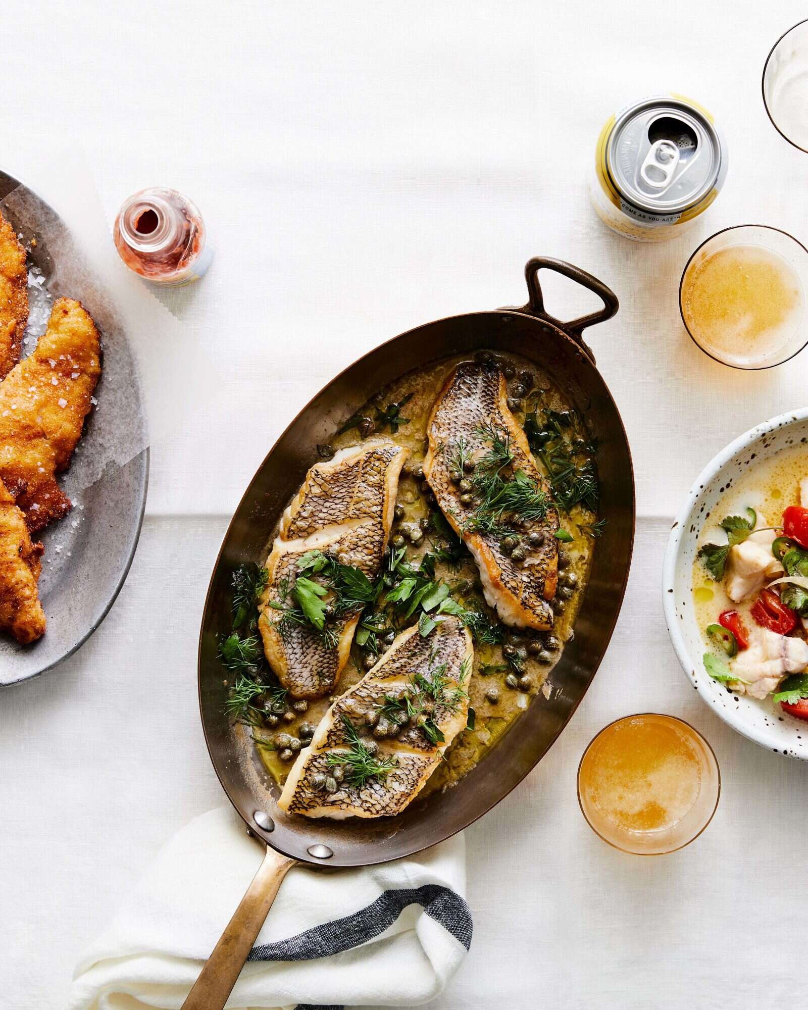 How do you keep fish from sticking to cast iron?