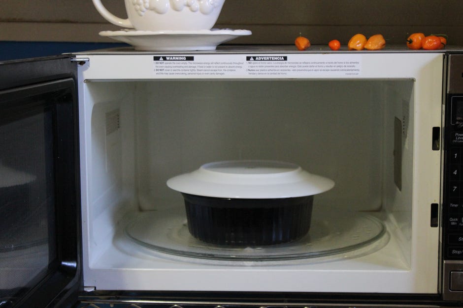 How do you keep food from drying out in the microwave?