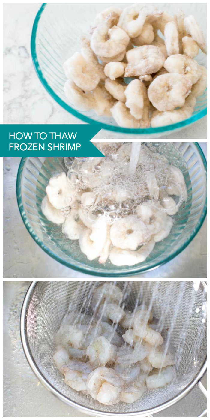 How do you keep frozen shrimp from getting soggy?