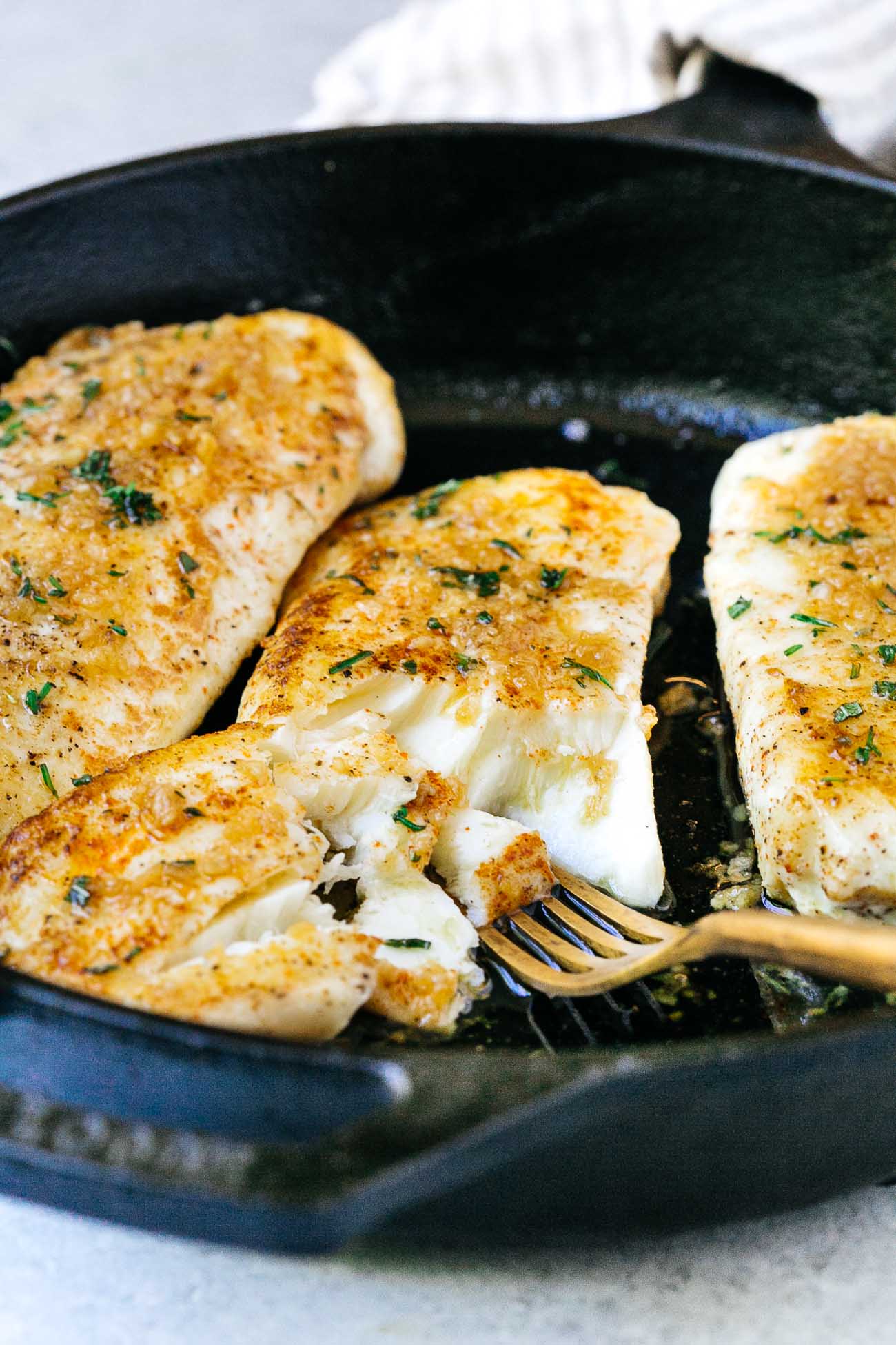 How do you keep halibut from flaking?
