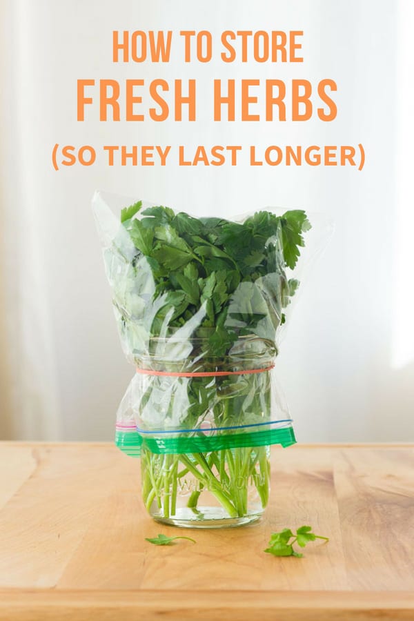 How do you keep herbs longest?
