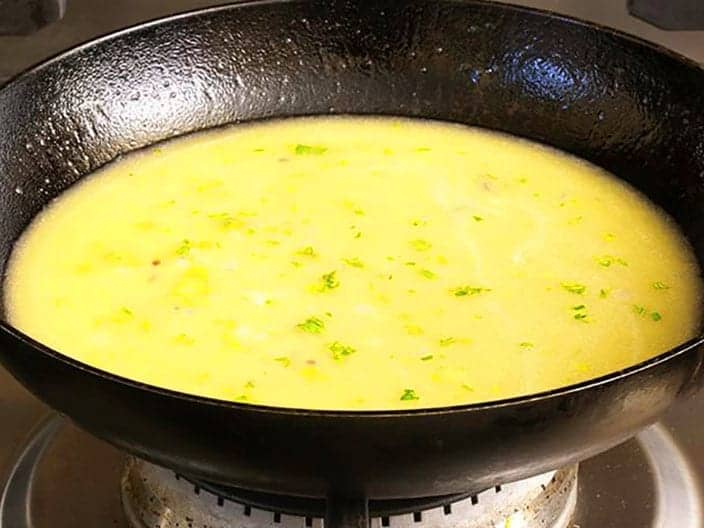 How do you keep lemon butter sauce from separating?