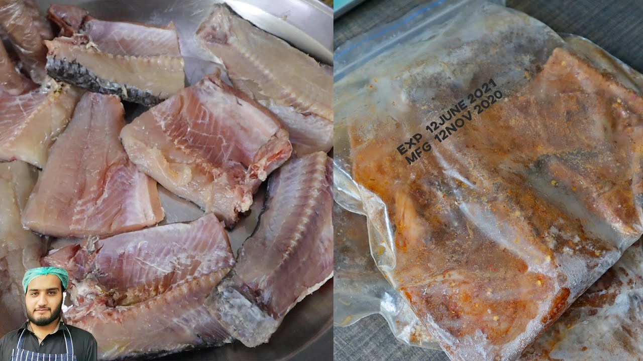 How do you keep marinated fish in the fridge?