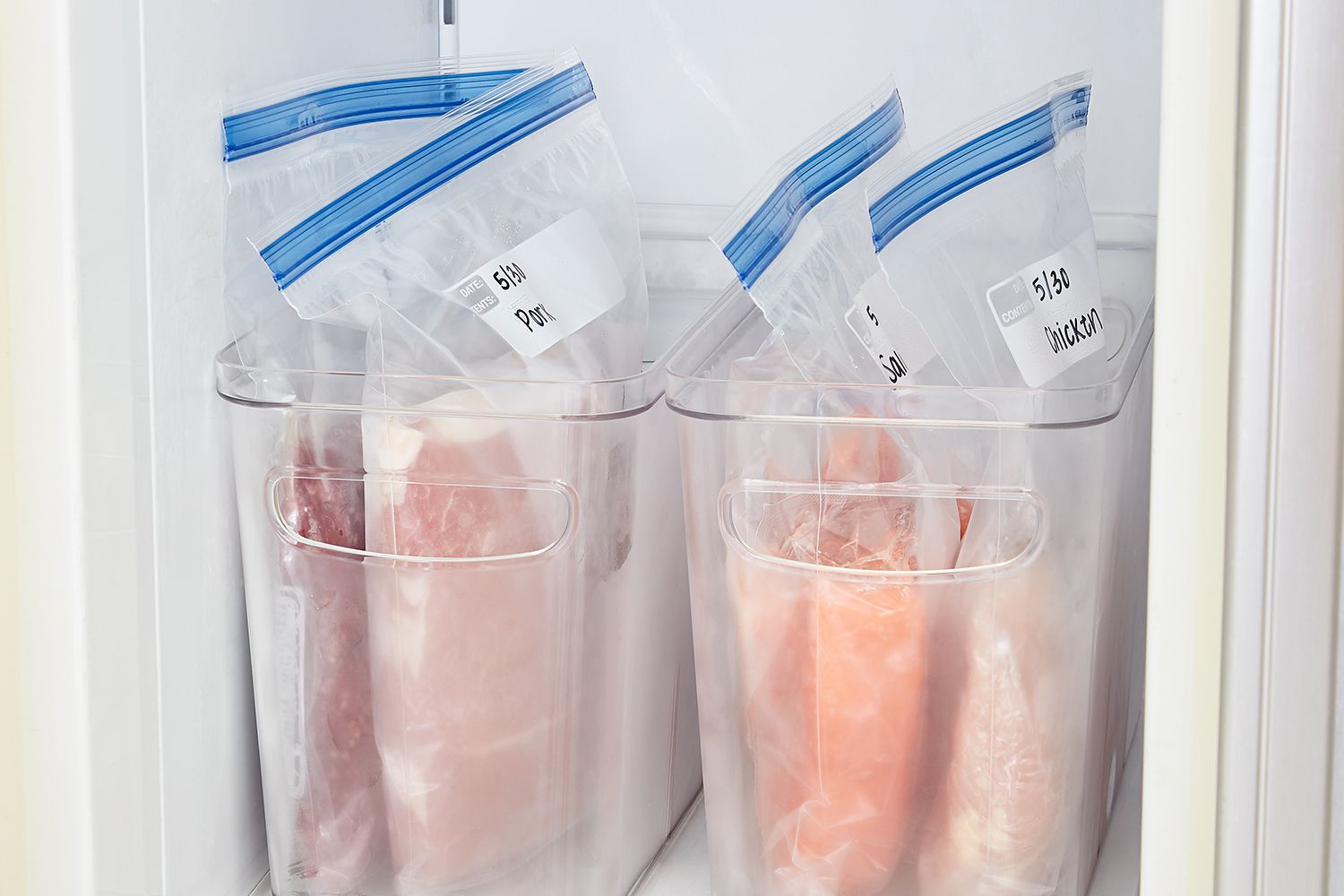 How do you keep meat from freezing together?