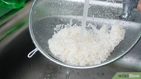 How do you keep rice from sticking to the pan?