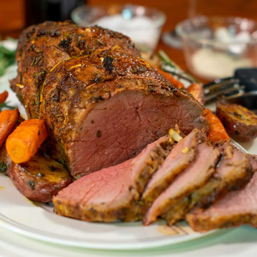 How do you keep roast beef from drying out?
