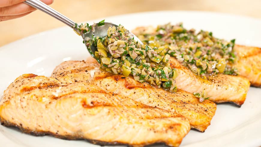 How do you keep salmon from falling apart when grilling?