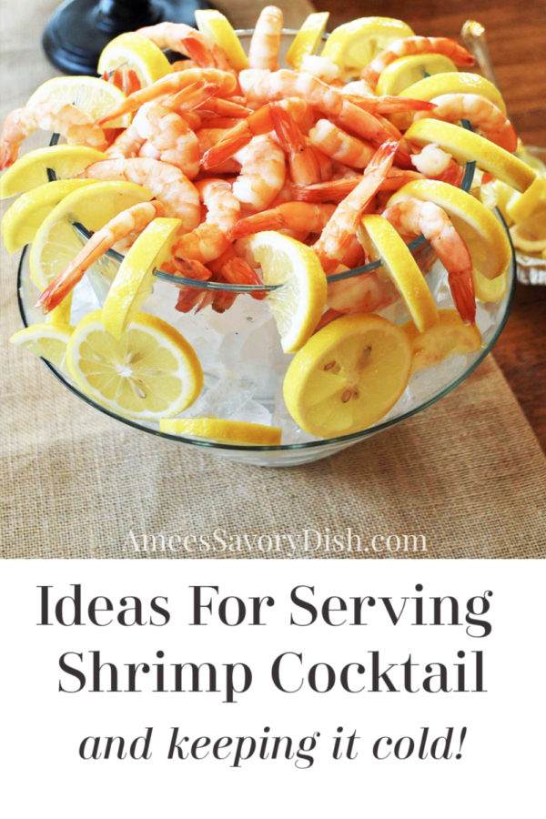 How do you keep shrimp cold when serving?