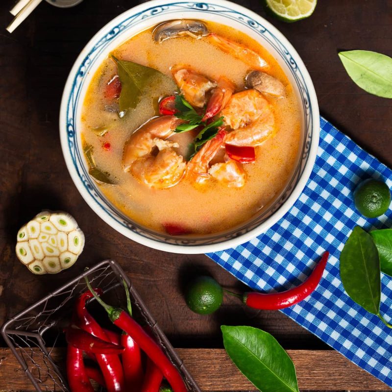 How do you keep shrimp from overcooking in soup?
