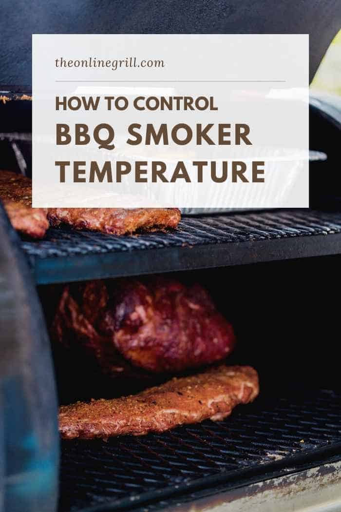 How do you keep the temperature on a wood smoker?