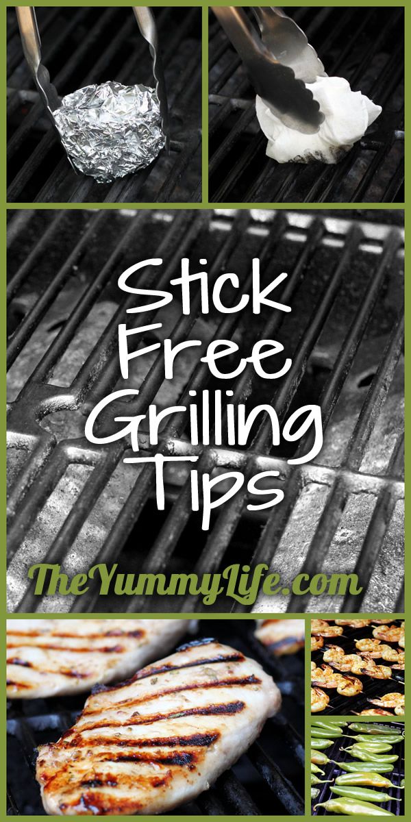 How do you keep your grill from sticking?