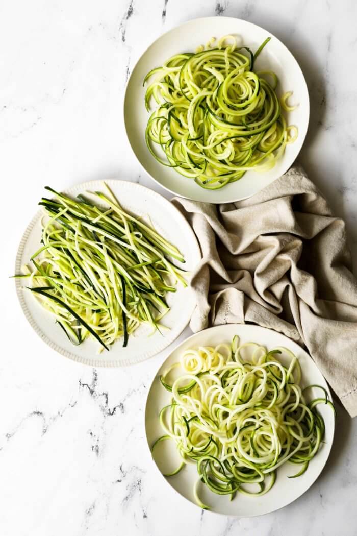 How do you keep zoodles crispy?