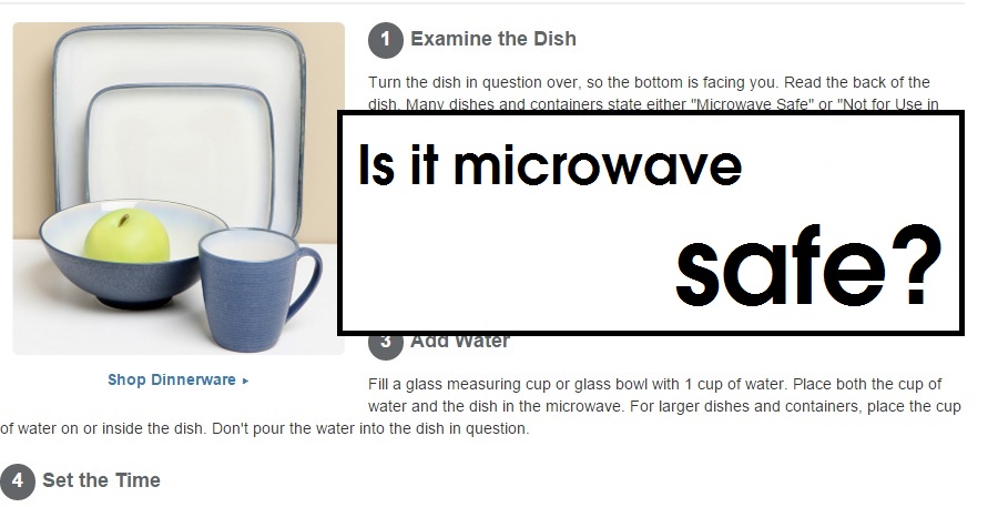 How do you know if a glass bowl is microwave safe?