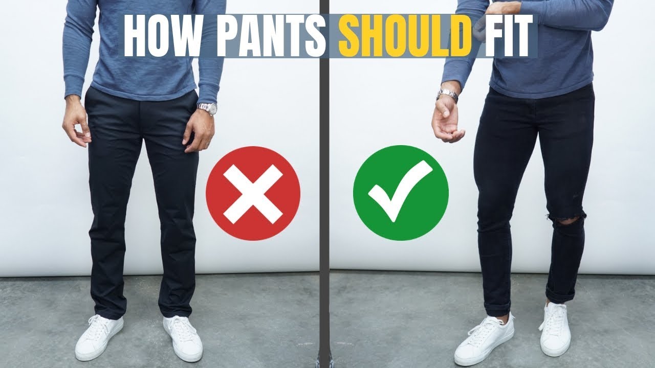 How do you know if mens pants are too tight?