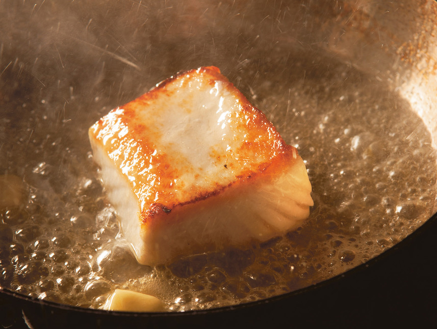 How do you know when wild Pacific halibut is cooked?