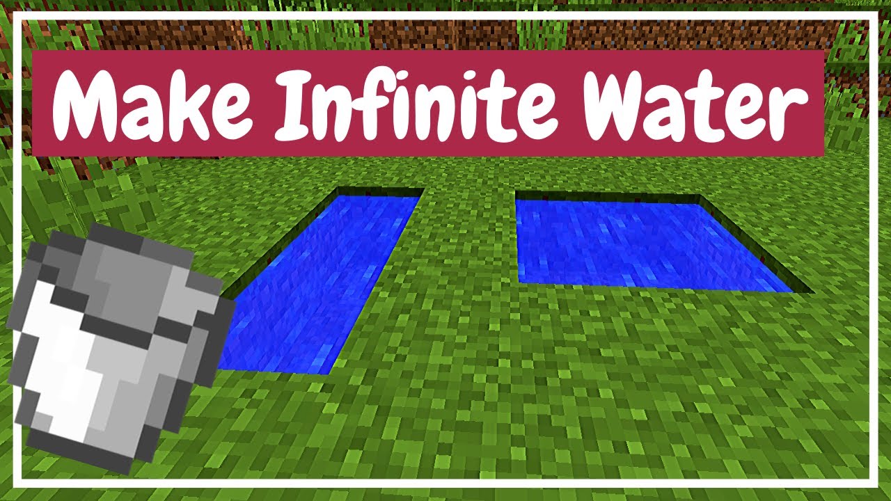 How do you make a water source in Minecraft?