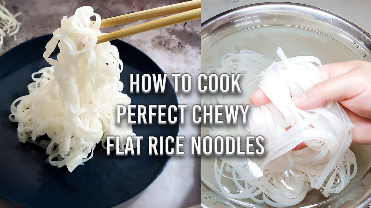 How do you make banh pho rice noodles?