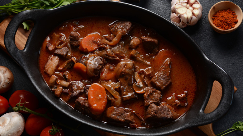 How do you make beef stew chunks tender?