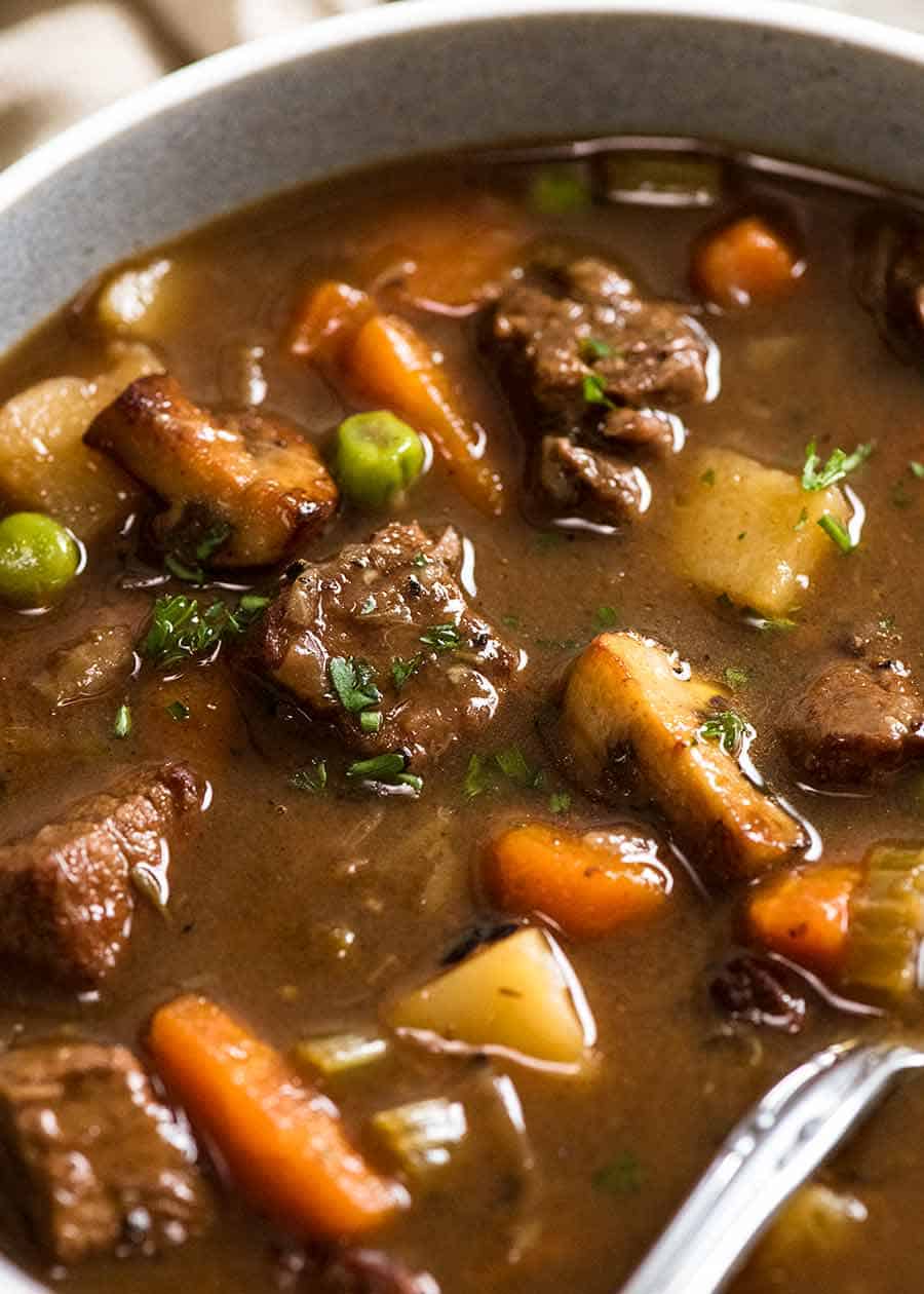 How do you make beef tender in soup?