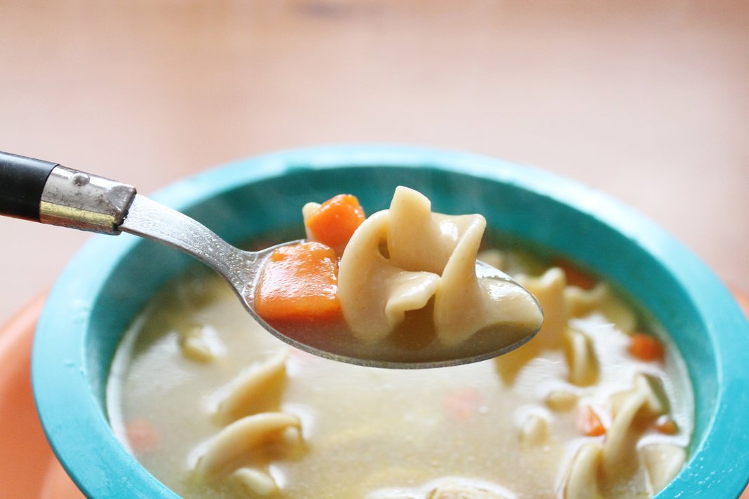 How do you make bland chicken noodle soup better?