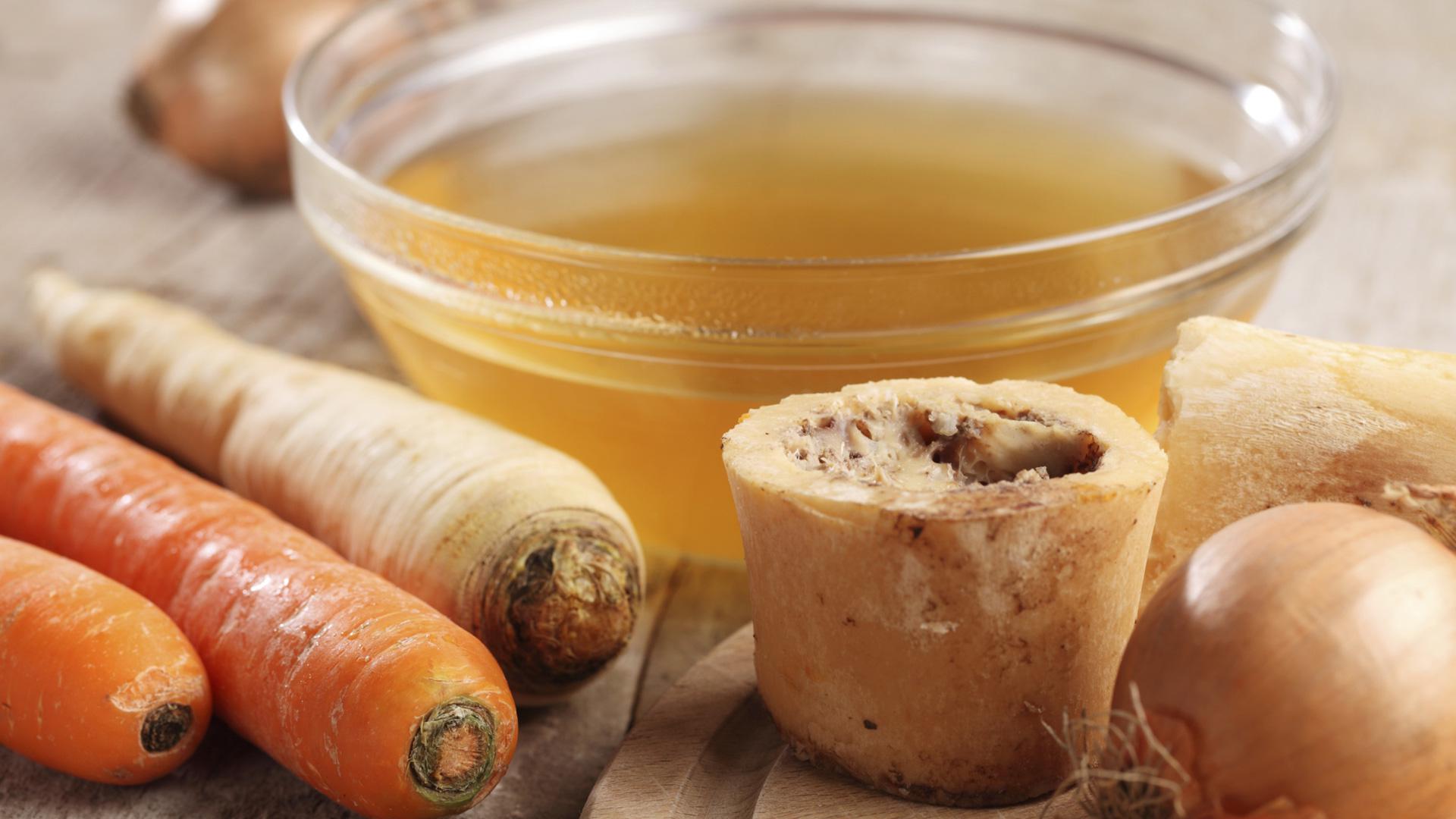 How do you make bone broth for stomach ulcers?