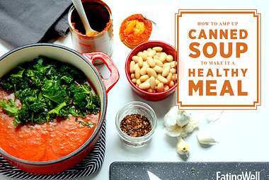 How do you make canned soup healthy?