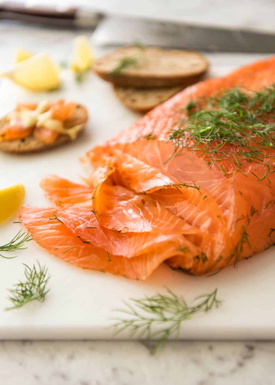 How do you make cured salmon less salty?