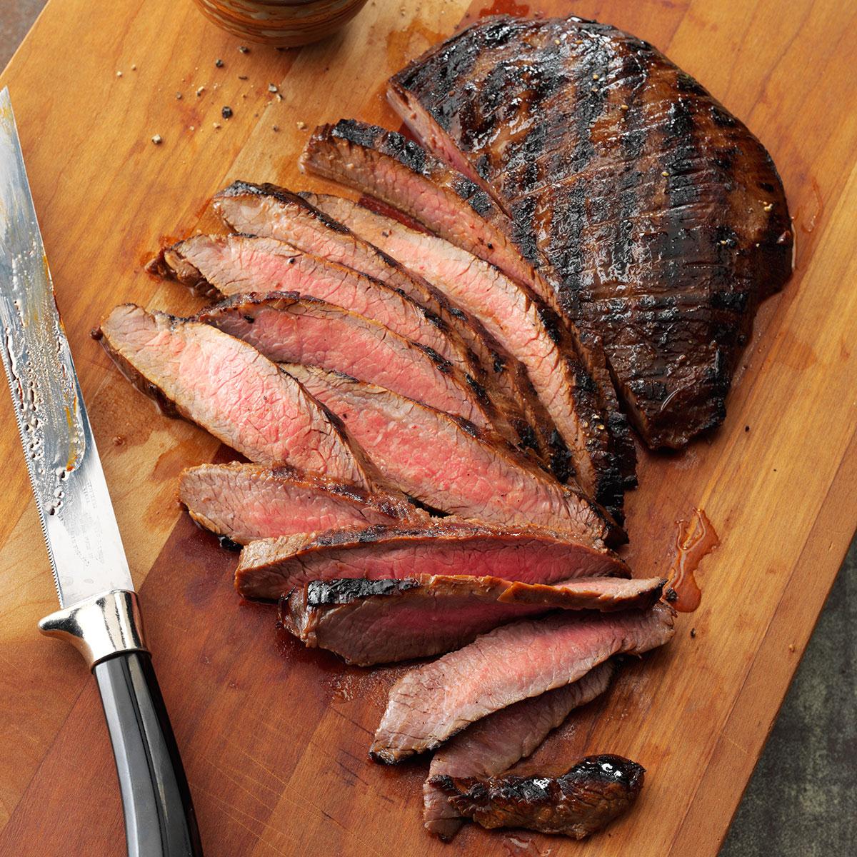 How do you make flank steak or petite sirloin tender?