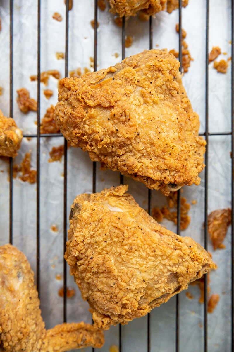 How do you make fried food crispy again?