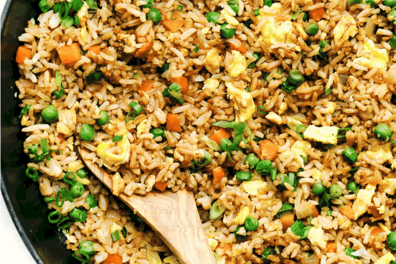 How do you make fried rice with same day rice?