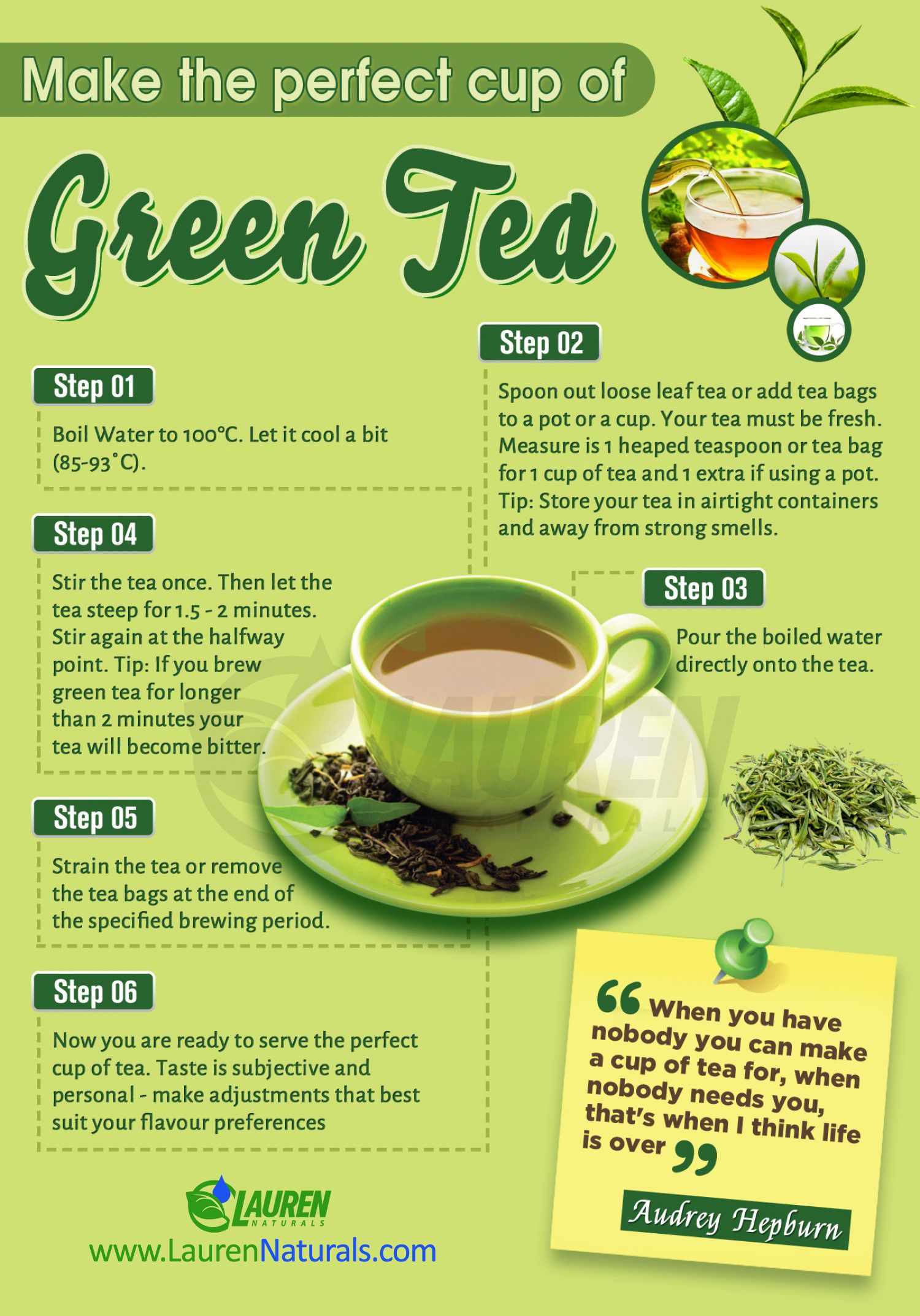 How do you make green tea taste good?