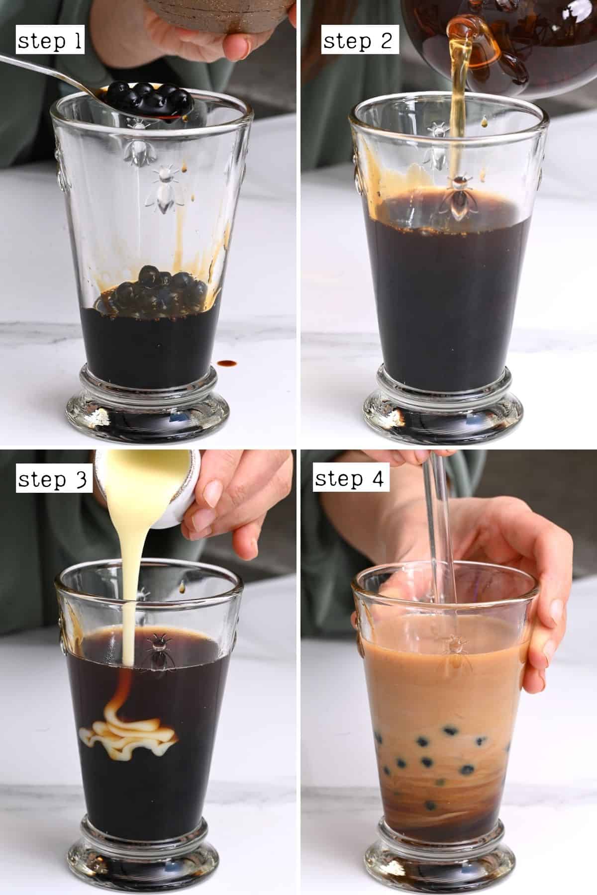 How do you make milk tea step by step?