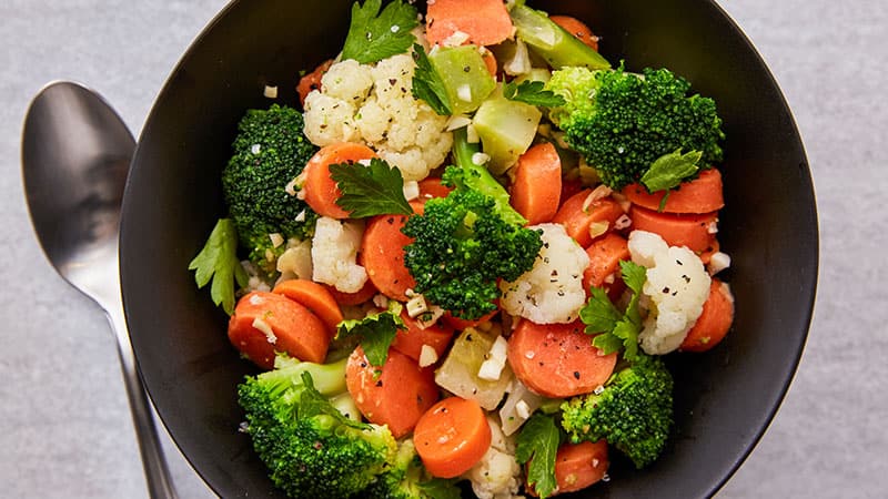 How do you make mixed vegetables in a can taste better?
