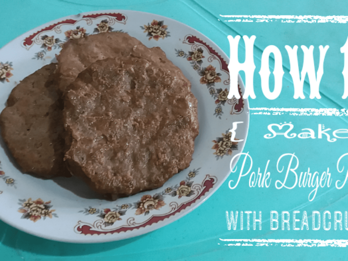 How do you make patties with bread crumbs?