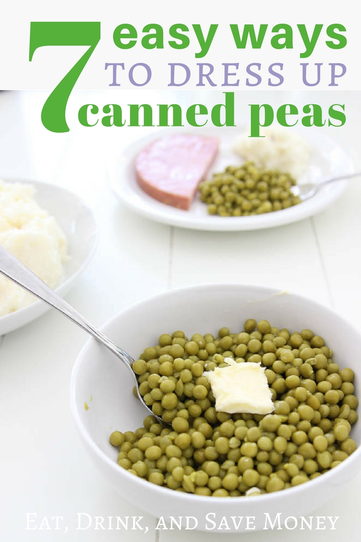How do you make peas in a can taste better?