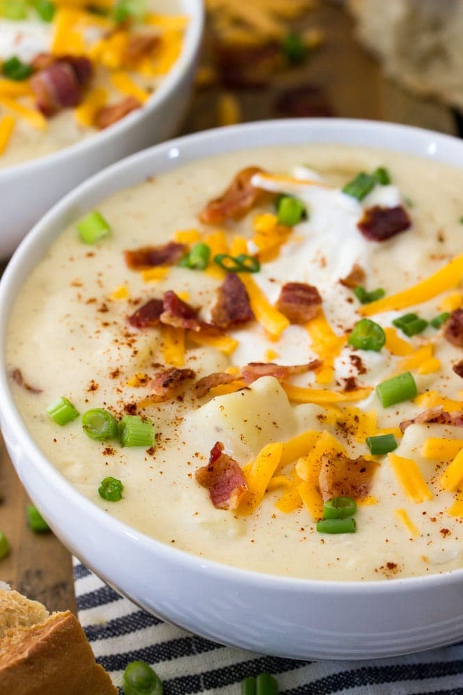 How do you make potato soup with sour cream?
