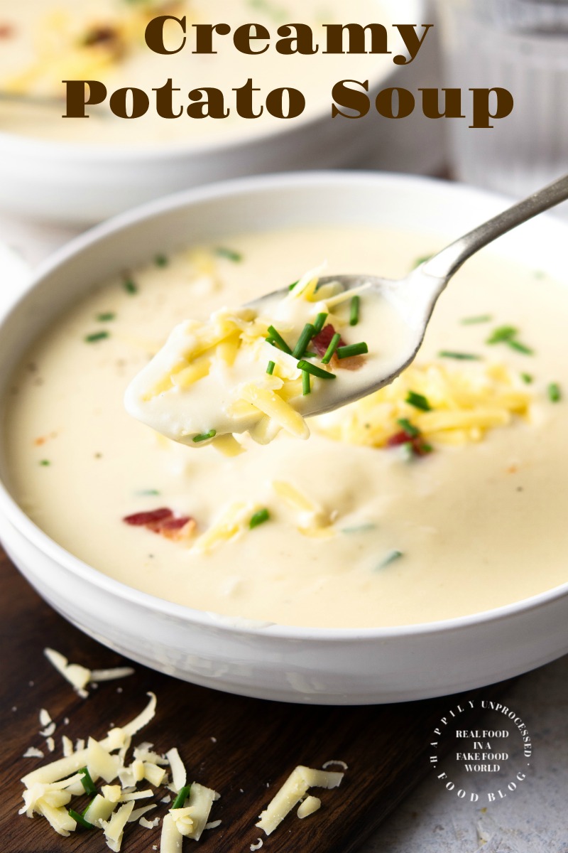 How do you make potato soup without heavy cream?