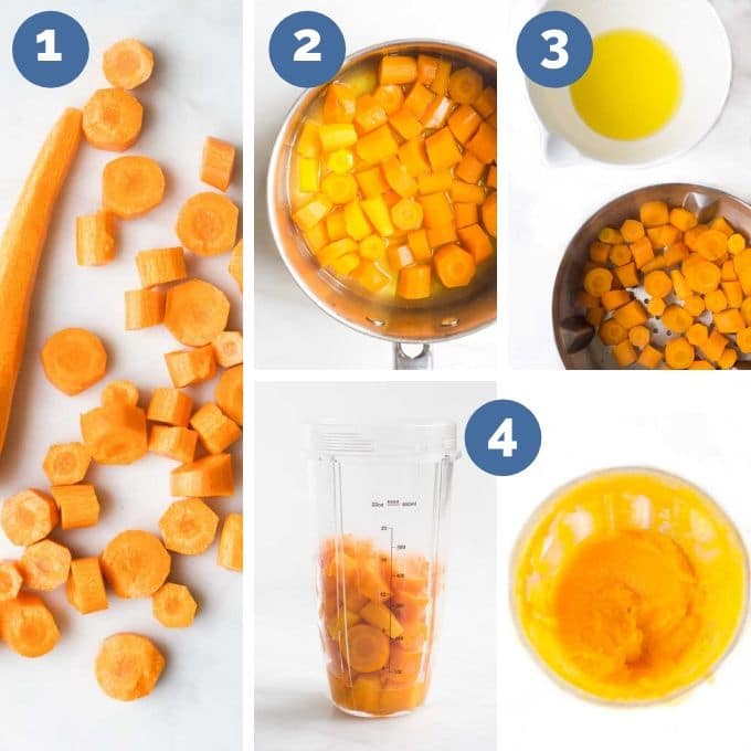 How do you make puree step by step?