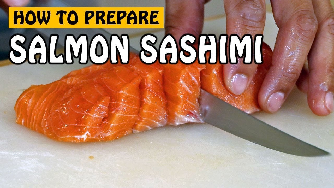 How do you make sashimi from frozen fish?